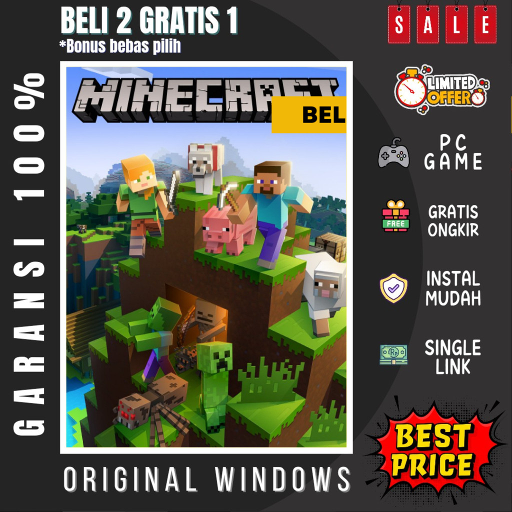 Jual MINECRAFT - GAME PC - GAME LAPTOP - PC GAMES - BELI 2 GRATIS 1 ...