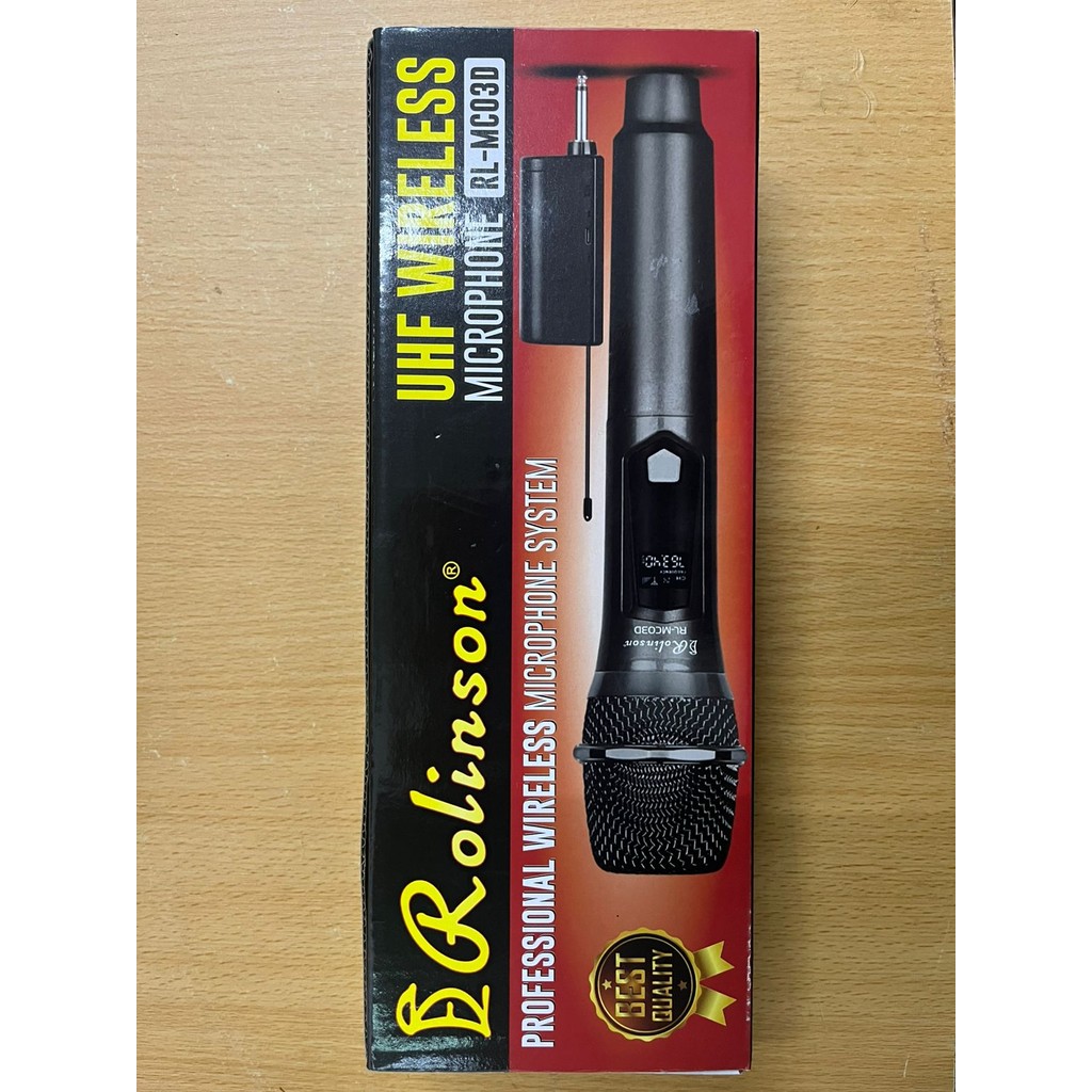 Jual Microphone RL - MC03D UHF WIRELESS ROLINSON | Shopee Indonesia