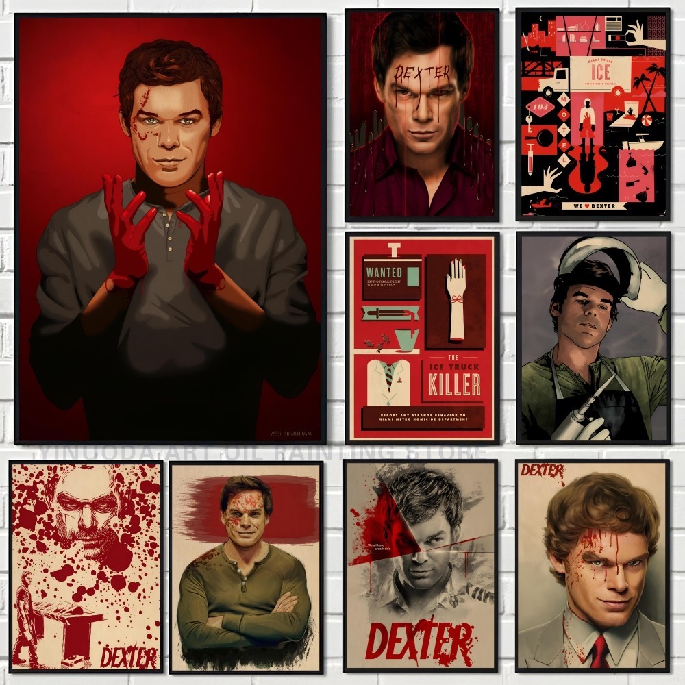 Jual Movie Tv Show Dexter Poster Paper Print Home Living Room Bedroom ...