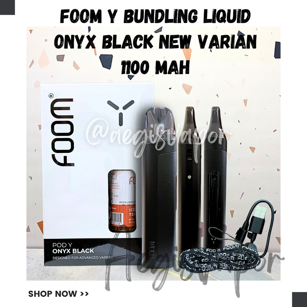 Jual FOOM MEET Y BUNDLING KIT 1100MAH BLACK | Shopee Indonesia
