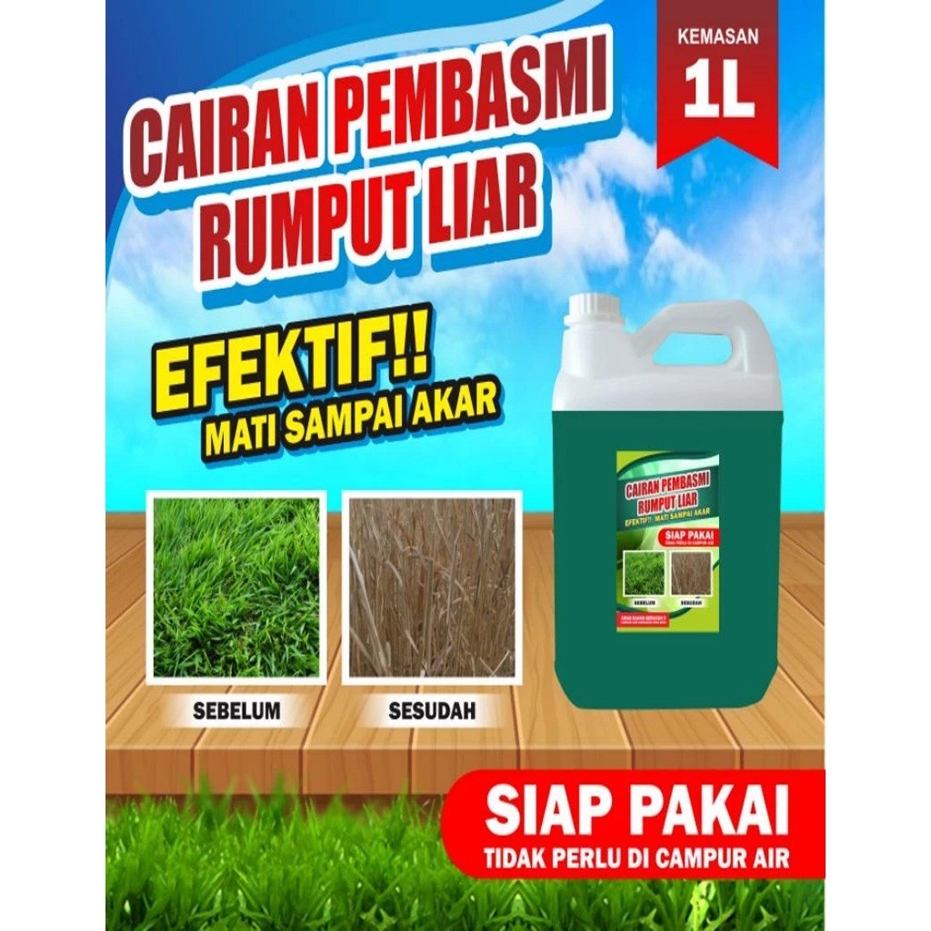Jual CAIRAN PEMBASMI RUMPUT LIAR | GULMA | ILALANG | 1 LITER | Mati ...