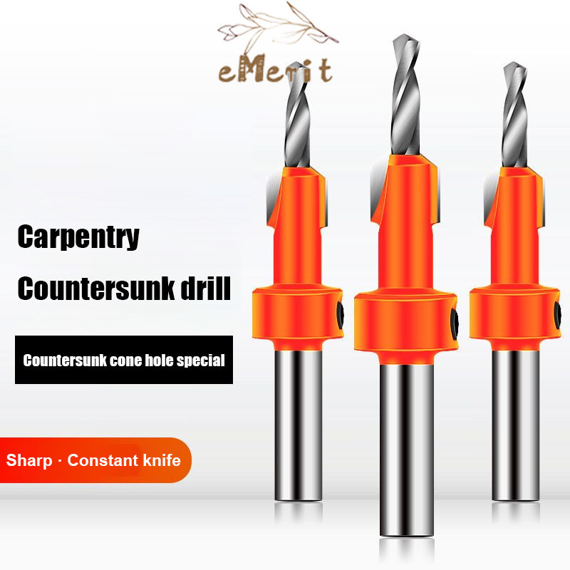 Jual Mata Bor Shanks Pembuat Lubang Kayu Sekrup Pengerjaan Kayu HSS 3-4 ...