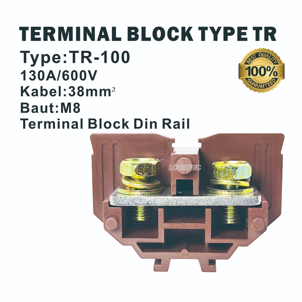 Jual TERMINAL BLOCK TR-100 DIN RAIL. | Shopee Indonesia