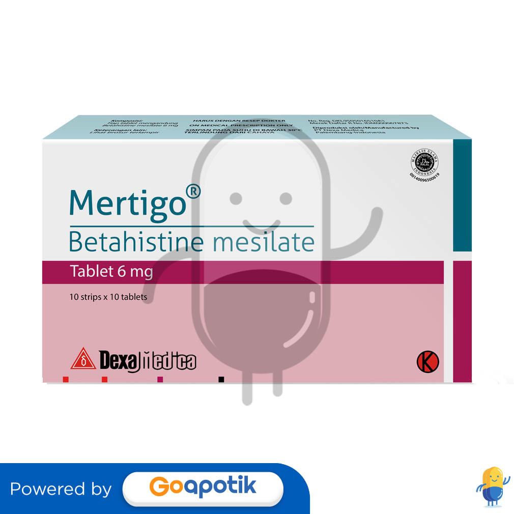 Jual Mertigo 6 Mg Box 100 Tablet | Shopee Indonesia