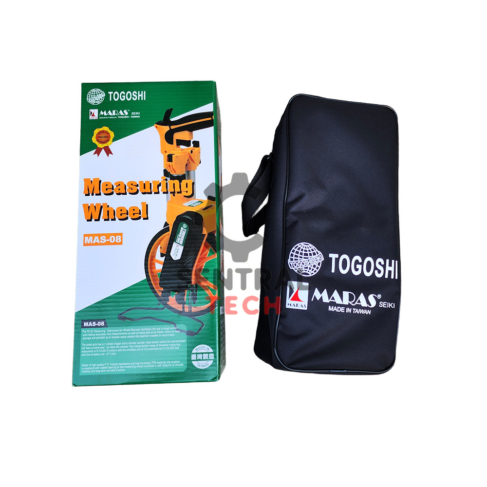 Jual Meteran Jalan Togoshi Meteran Dorong Measuring Wheel MAS TWM-08 ...