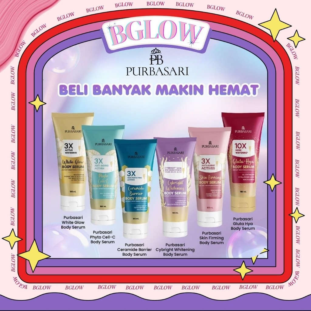Jual Purbasari Body Serum 180ml - Cybright Whitening - Ceramide Barrier - Phyto Cell-C - White ...