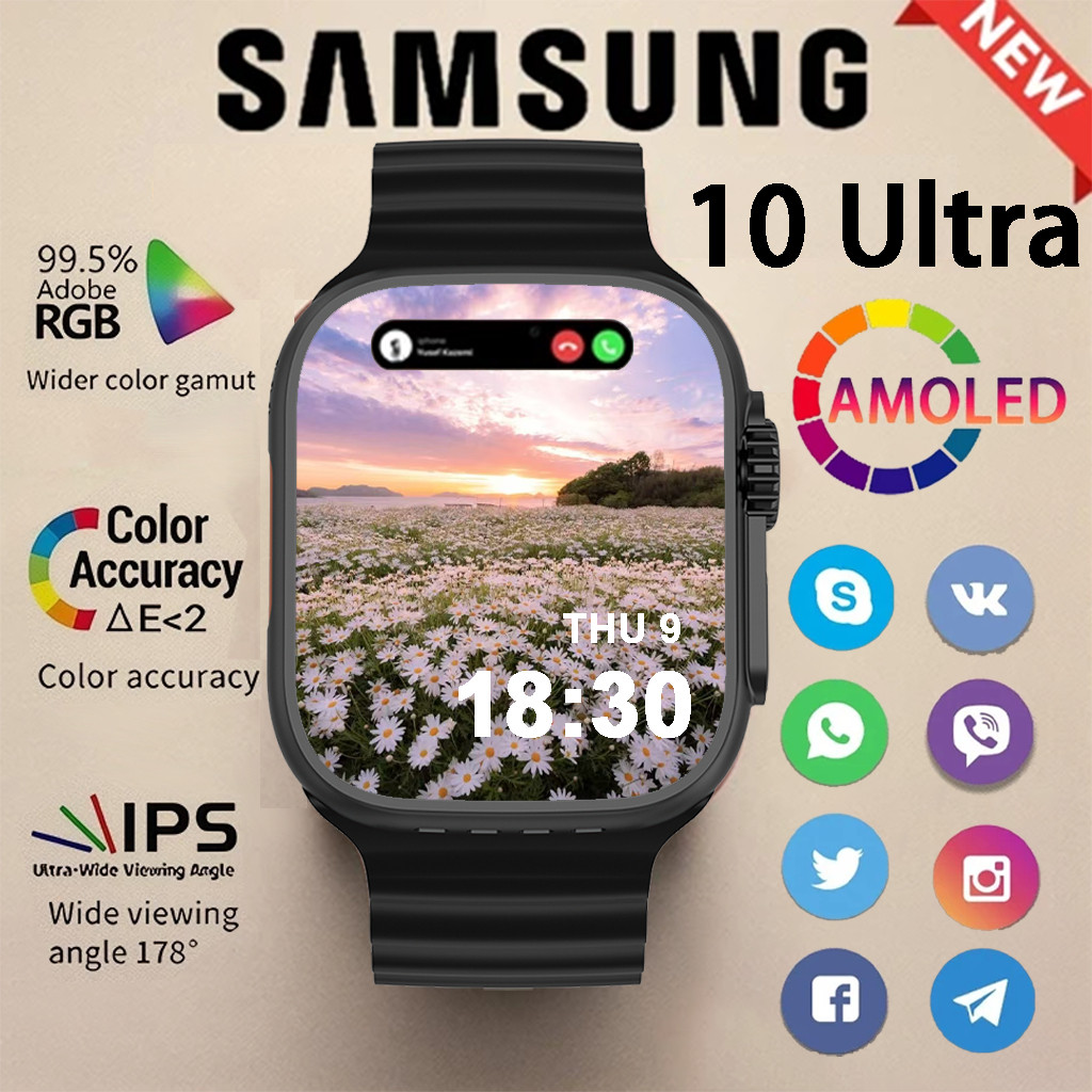 Jual 【COD Garansi 24 Bulan】 Samsung Watch Galaxy 10 Ultra Jam tangan ...