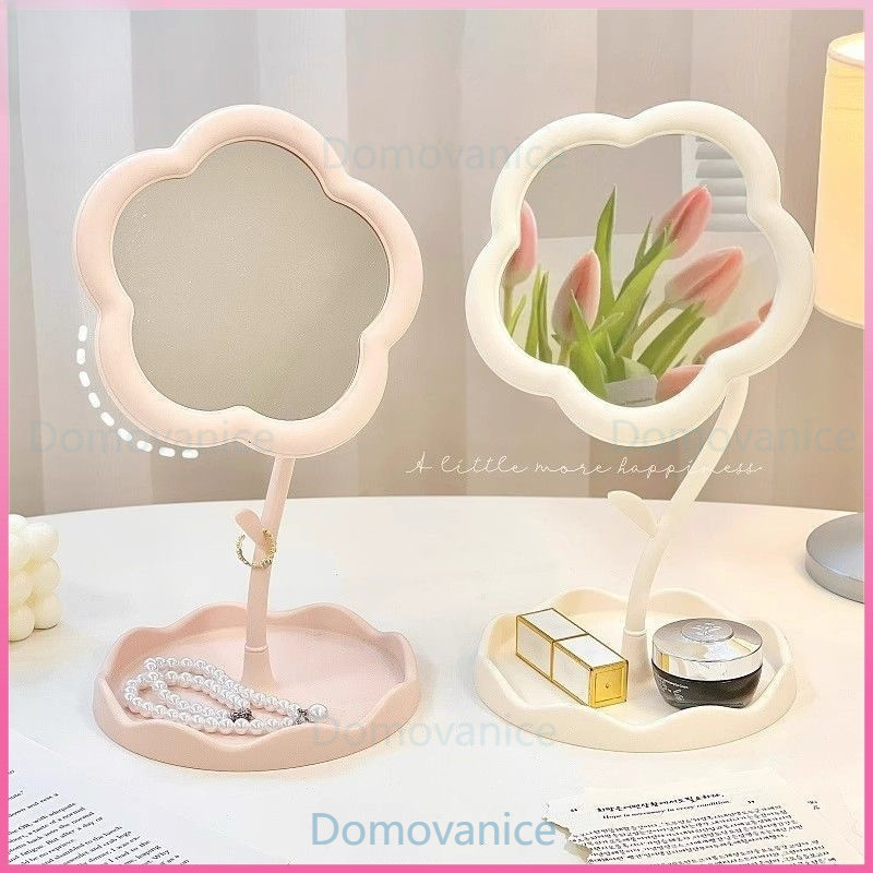 Jual Cermin Bunga Standing Mirror Makeup Rotating Cermin Aesthetic ...