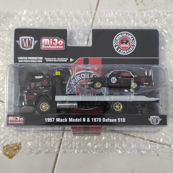 Jual DIECAST M2 Machines 1957 Mack Model N Flatbed Truck & 1970 Datsun ...