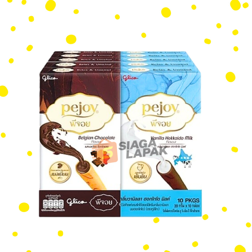 Jual Pejoy Glico Mini 20gr Stik Biskuit Rasa Belgian Coklat Vanila ...