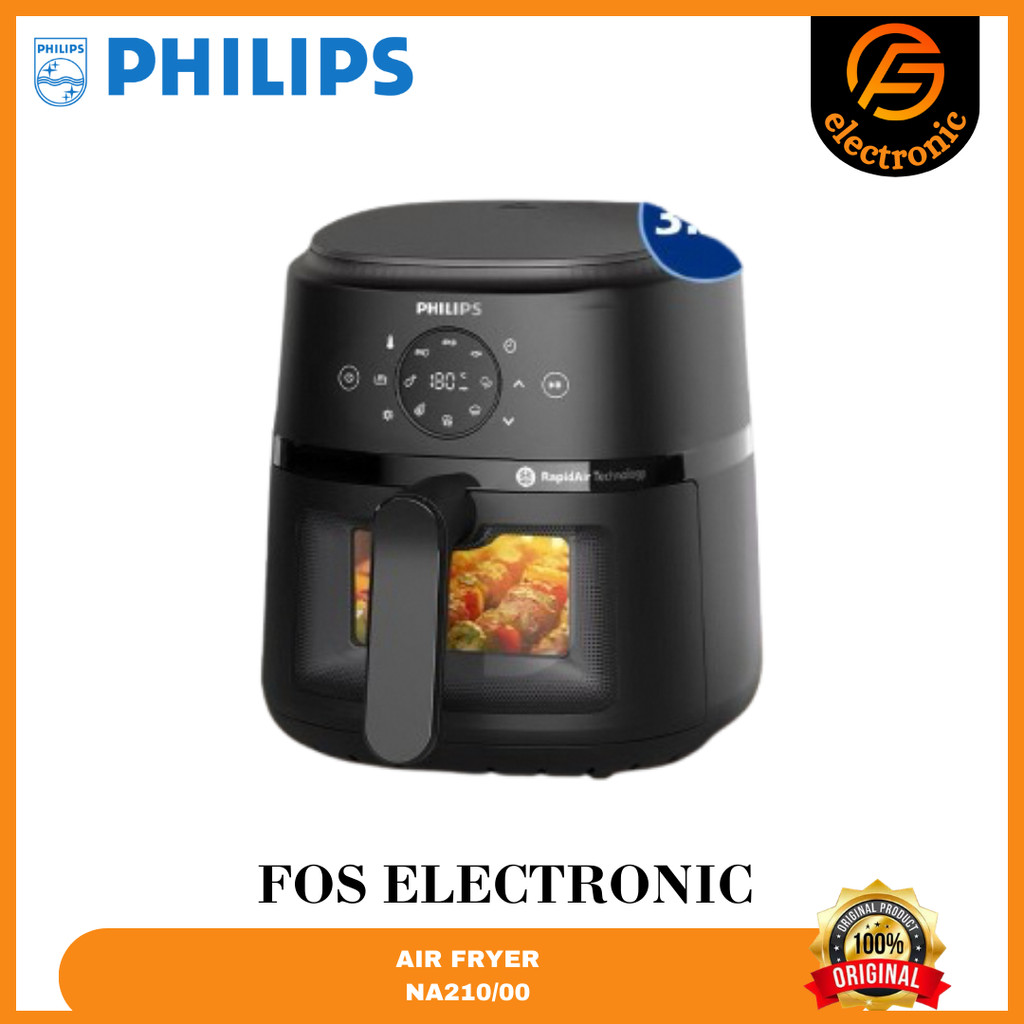 Jual BARU! PHILIPS Airfryer Low Watt 800 W Transparan BEST COMPACT SIZE 3.2 L NA210/00 - air ...
