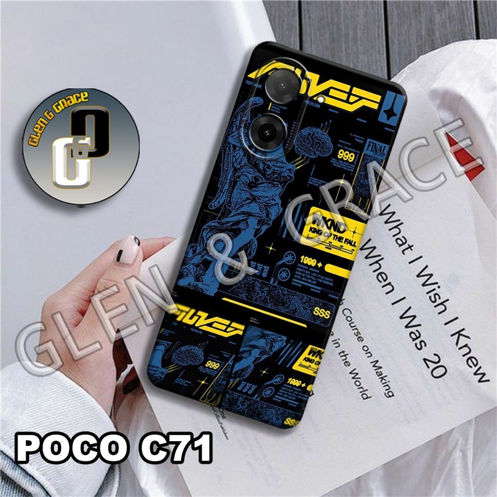 Jual G4- Softcase Xiaomi POCO C71 Terbaru 2025 - Bahan karet lentur ...