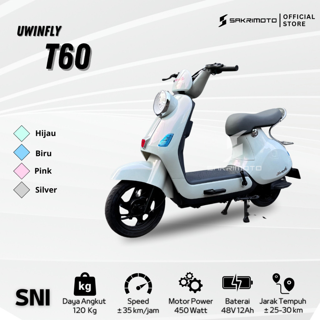 Jual Sepeda Listrik Uwinfly T60 450W Terbaru Sepeda Listrik Murah ...