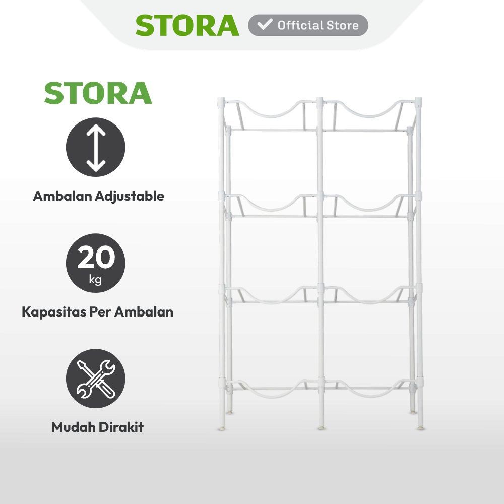 Jual Stora Rak Galon Tempat Penyimpanan Galon Air Minum Rak Dispenser ...