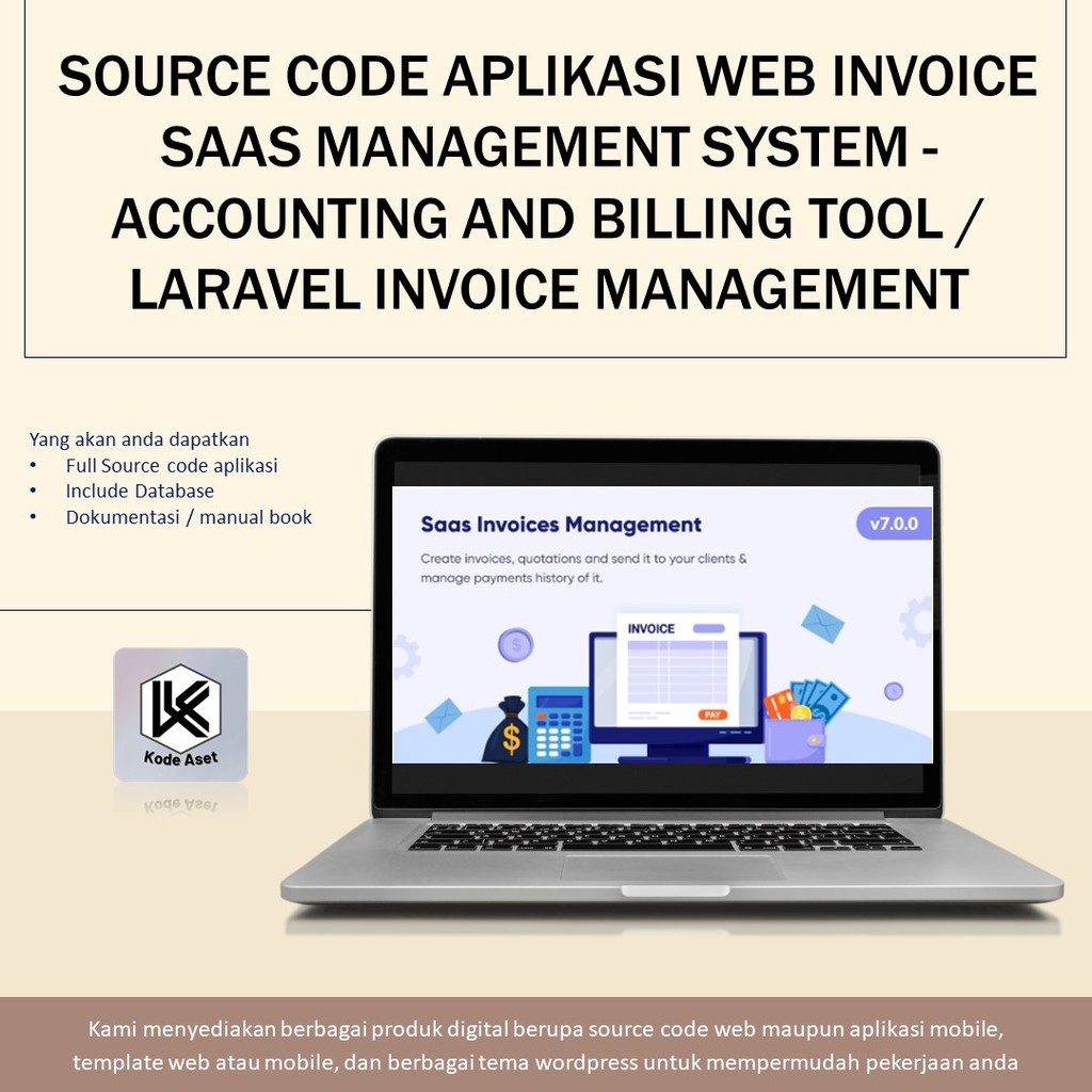 Jual SOURCE CODE APLIKASI WEB INVOICE SAAS MANAGEMENT SYSTEM - ACCOUNTING AND BILLING TOOL ...