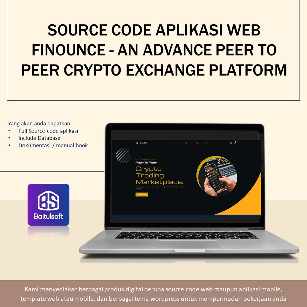 Jual SOURCE CODE APLIKASI WEB FINOUNCE - AN ADVANCE PEER TO PEER CRYPTO ...