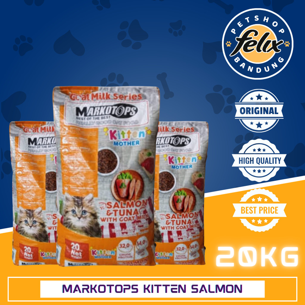 Jual MARKOTOP KITTEN & MOTHER 20kg - SALMON TUNA | Shopee Indonesia