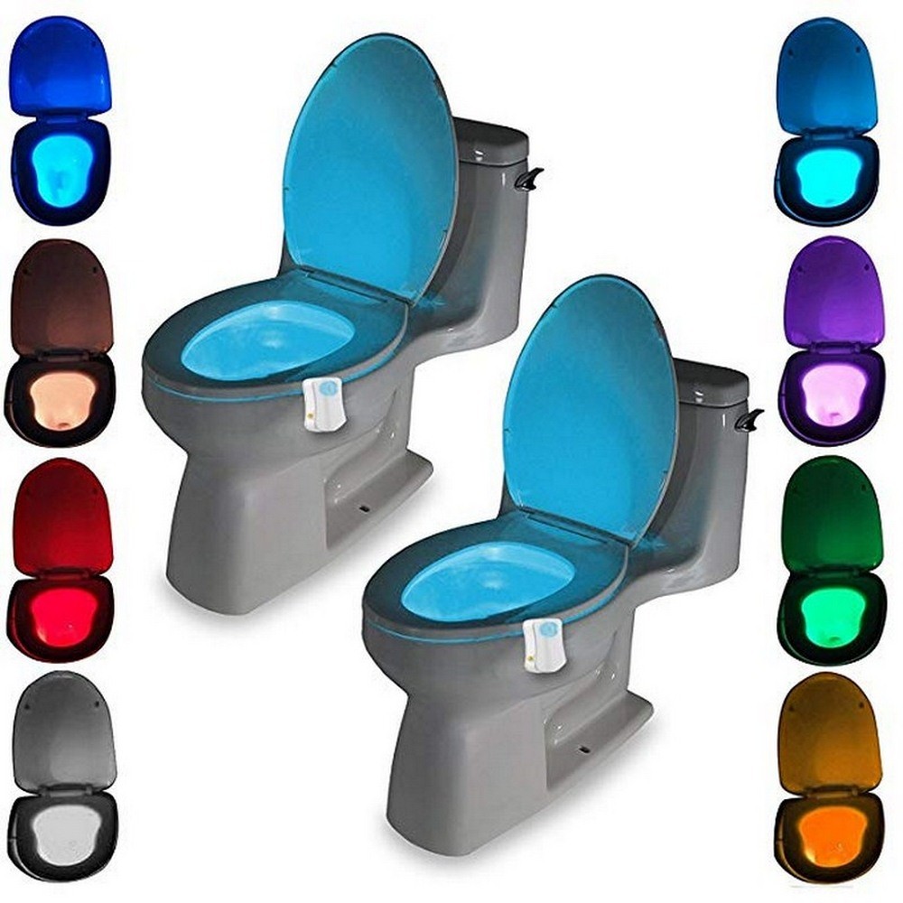 Jual LED Toilet Light PIR Motion Sensor 8 Colors Toilet Seat Night ...