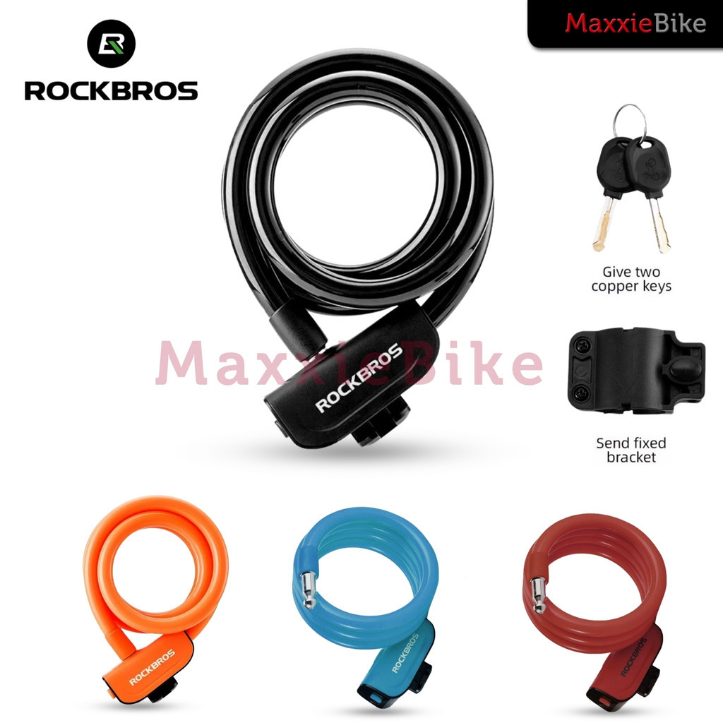 Jual ROCKBROS RKS515 Kunci Gembok Sepeda Lock Ring 110 cm Portable ...