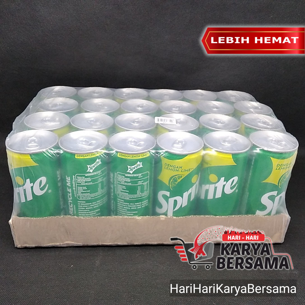Jual MINUMAN RINGAN BERSODA SPRITE LEMON LIME CARTON ISI 24'S X 250ML ...