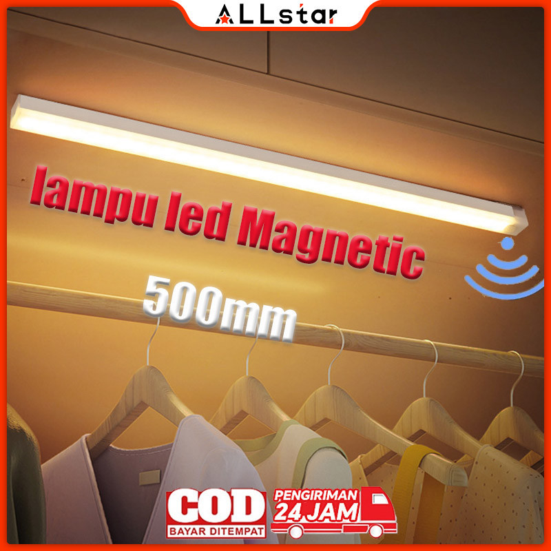 Jual Lampu Sensor Gerak Magnetic Motion Sensor Lampu Stick Panjang LED ...