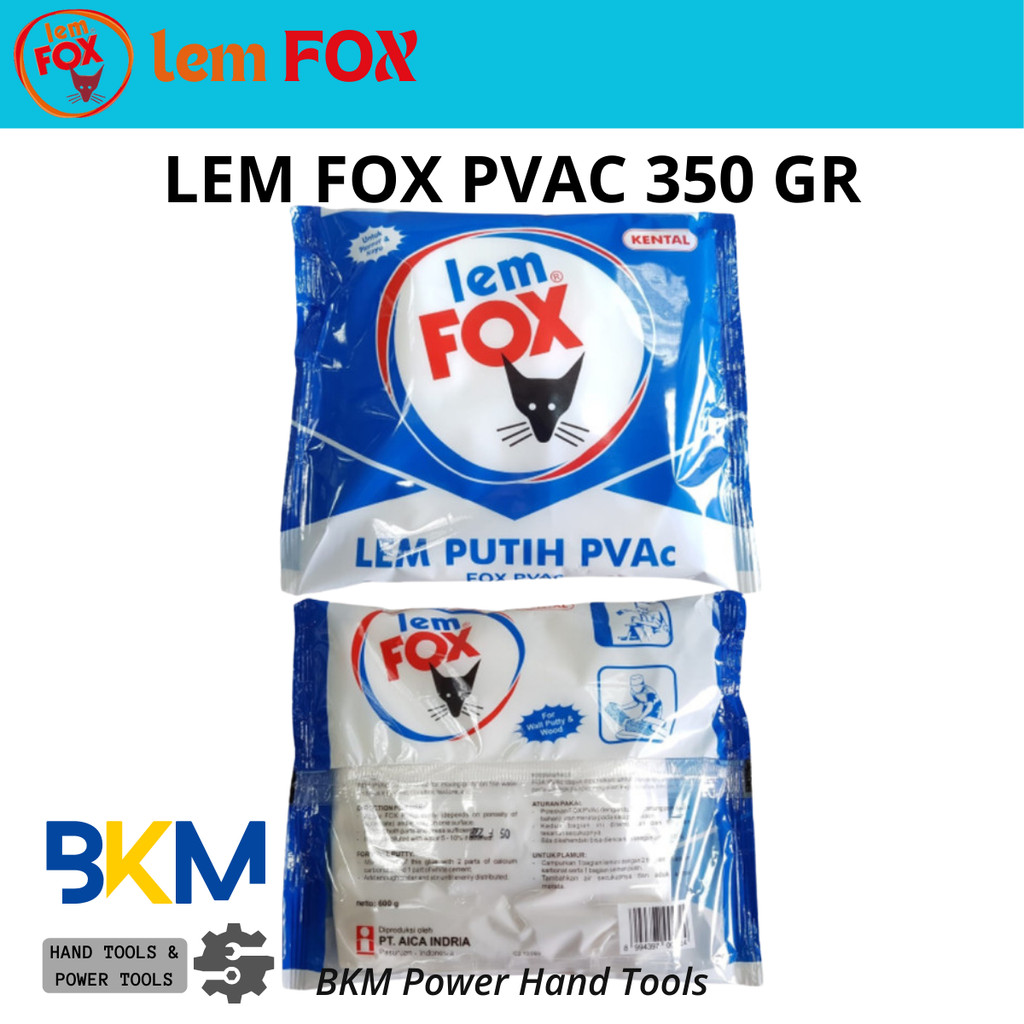 Jual LEM FOX PVAC BUNGKUS BIRU 350 GR LEM PUTIH PVAC BIRU 350 GRAM | Shopee Indonesia