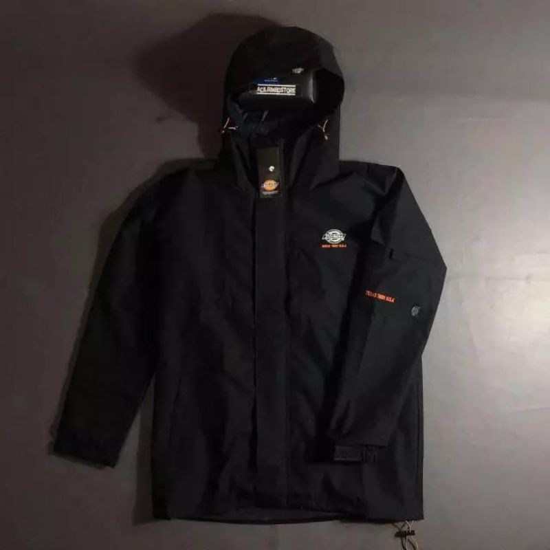 Jual JAKET DICKIES BLACK WATERPROOF ANTI AIR FULL TAG LABEL | Shopee ...