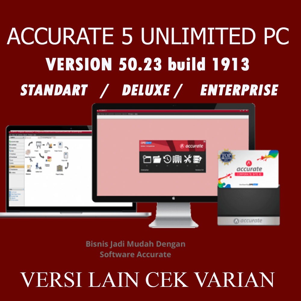 Jual SOFTWARE ACCURATE 5 ENTERPRISE DELUXE STANDART UNLIMITED PC ...