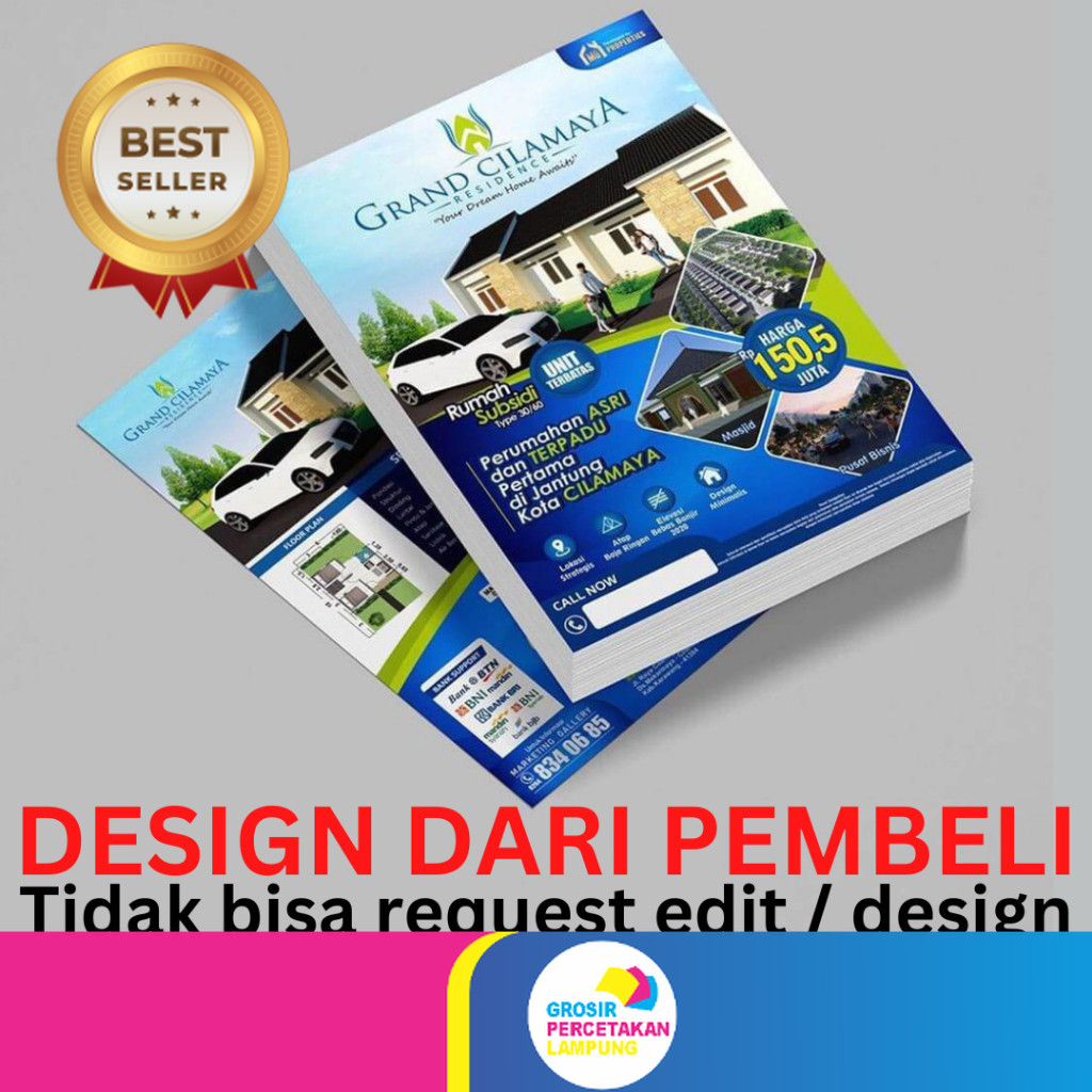 Jual Promo!!! Cetak Brosur Murah isi 50 Lembar 1 MUKA / Flyer Pamflet ...