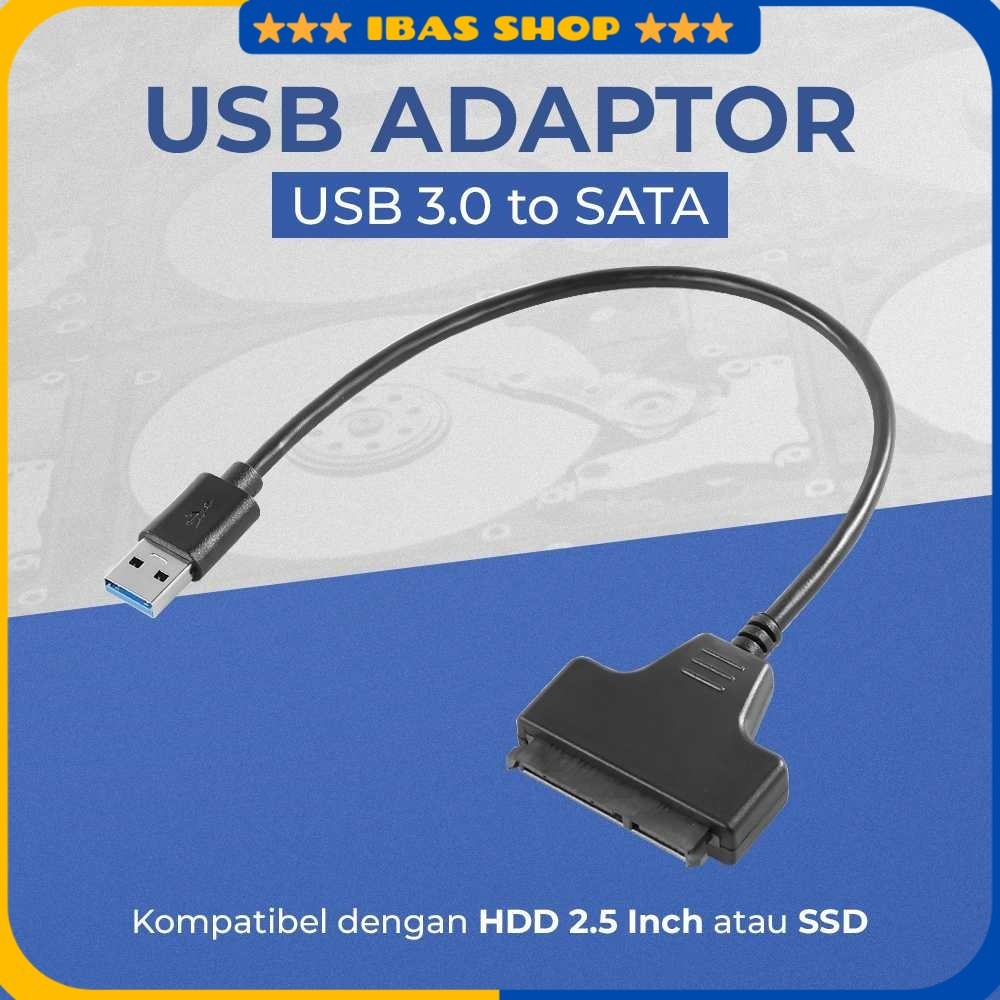 Jual Kabel USB 3.0 to SATA HDD SSD Adaptor | Shopee Indonesia