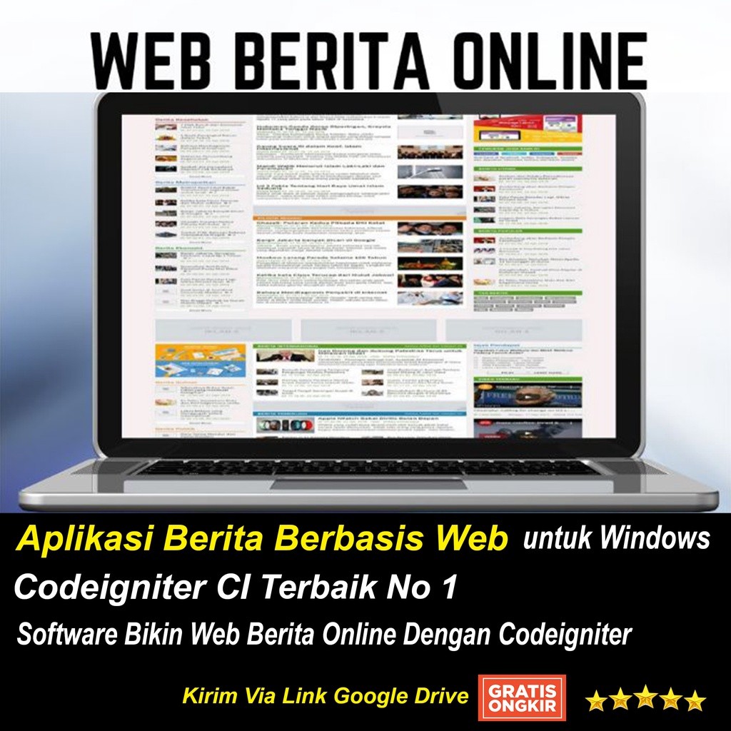 Jual Aplikasi Software Berita Berbasis Web Codeigniter CI | Shopee Indonesia