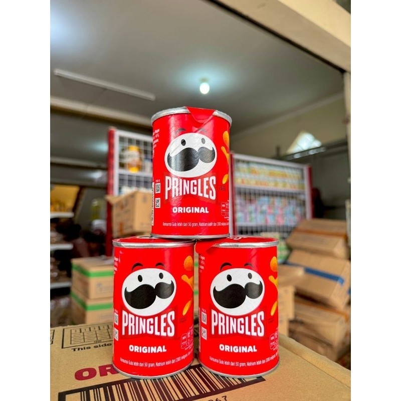 Jual Pringles original 50 gram potato crips kartonan atau 1 dus isi 12 ...