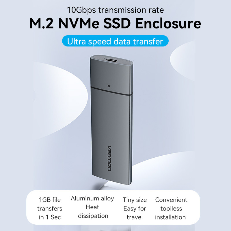 Jual VENTION External Case SSD Enclosure M.2 NVMe USB 3.1 Gen 2-C ...