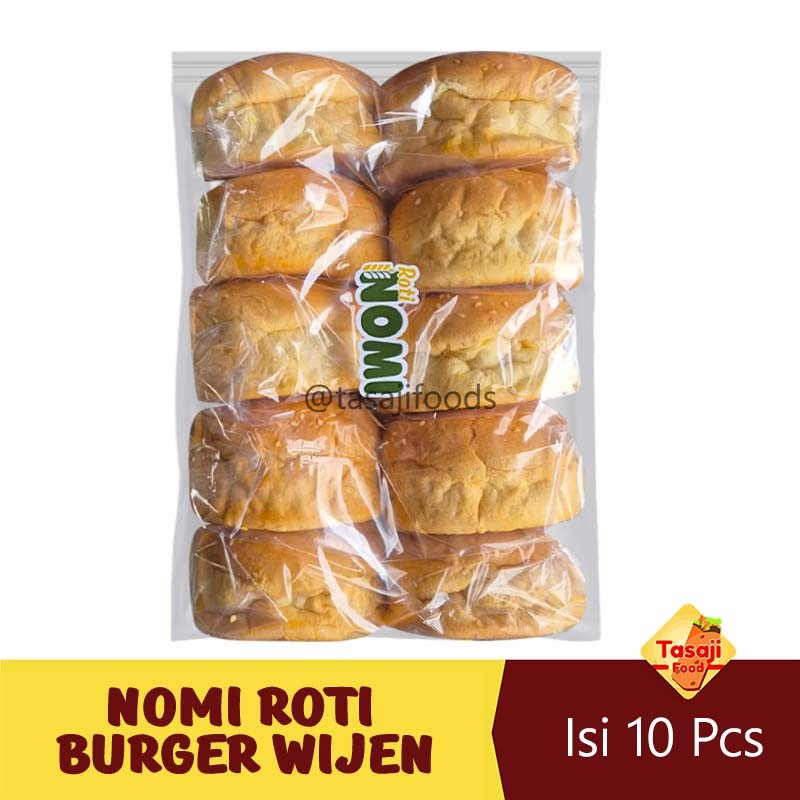 Jual Nomi Roti Burger Wijen Ring 9cm Isi 10 Pcs | Shopee Indonesia
