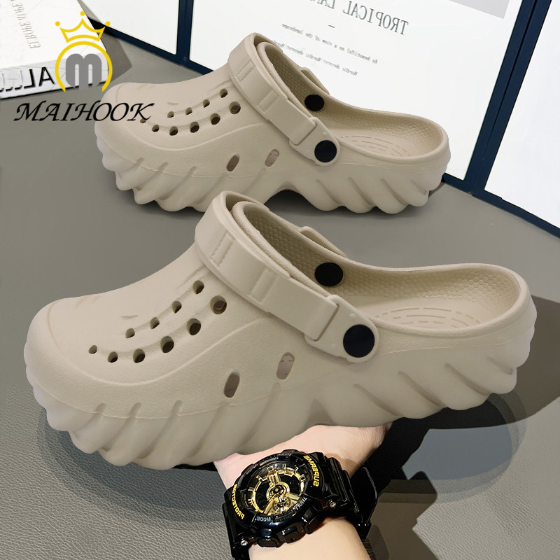 Jual MAIHOOK Sandal Kodok Pria Wanita Sepatu Karet Pria Dewasa Sendal ...