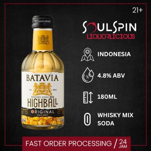Jual Batavia Highball Whisky Soda Mix 180ml | Shopee Indonesia