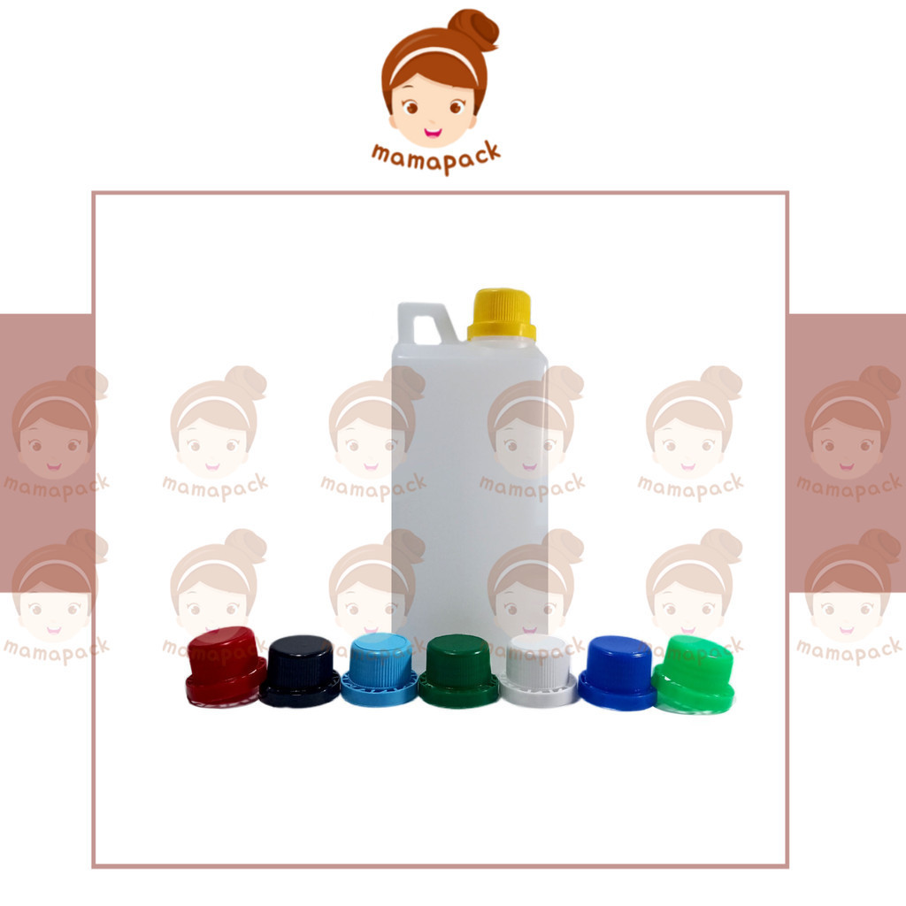 Jual Jerigen 1 Liter Segel HDPE Natural Mulut Besar – Pilihan Tutup ...