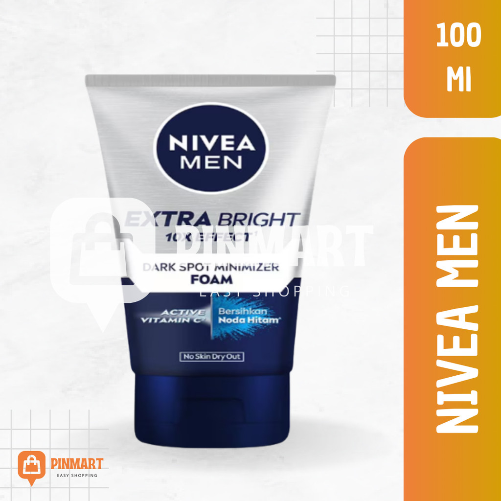 Jual Nivea Men Face Wash 100 Ml Bright & Acne Oil Clear | Shopee Indonesia