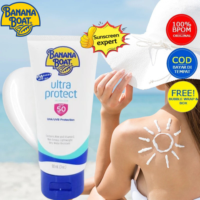 Jual Banana Boat Sunscreen Sun Comfort SPF 50 PA++++ 90 mL- Sunblock ...