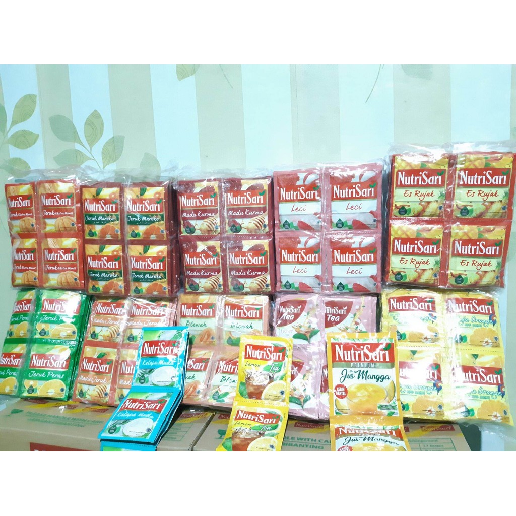 Jual Nutrisari All variant Rasa 1 Renceng Isi 10 Sachet | Shopee Indonesia