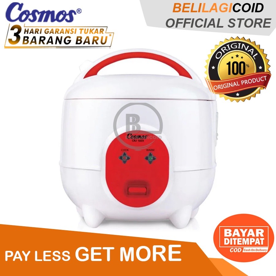 Jual [COD OK] Cosmos Rice Cooker CRJ 1001 / Reskuker Cosmos CRJ-1001 / Rice Cooker Cosmos ...