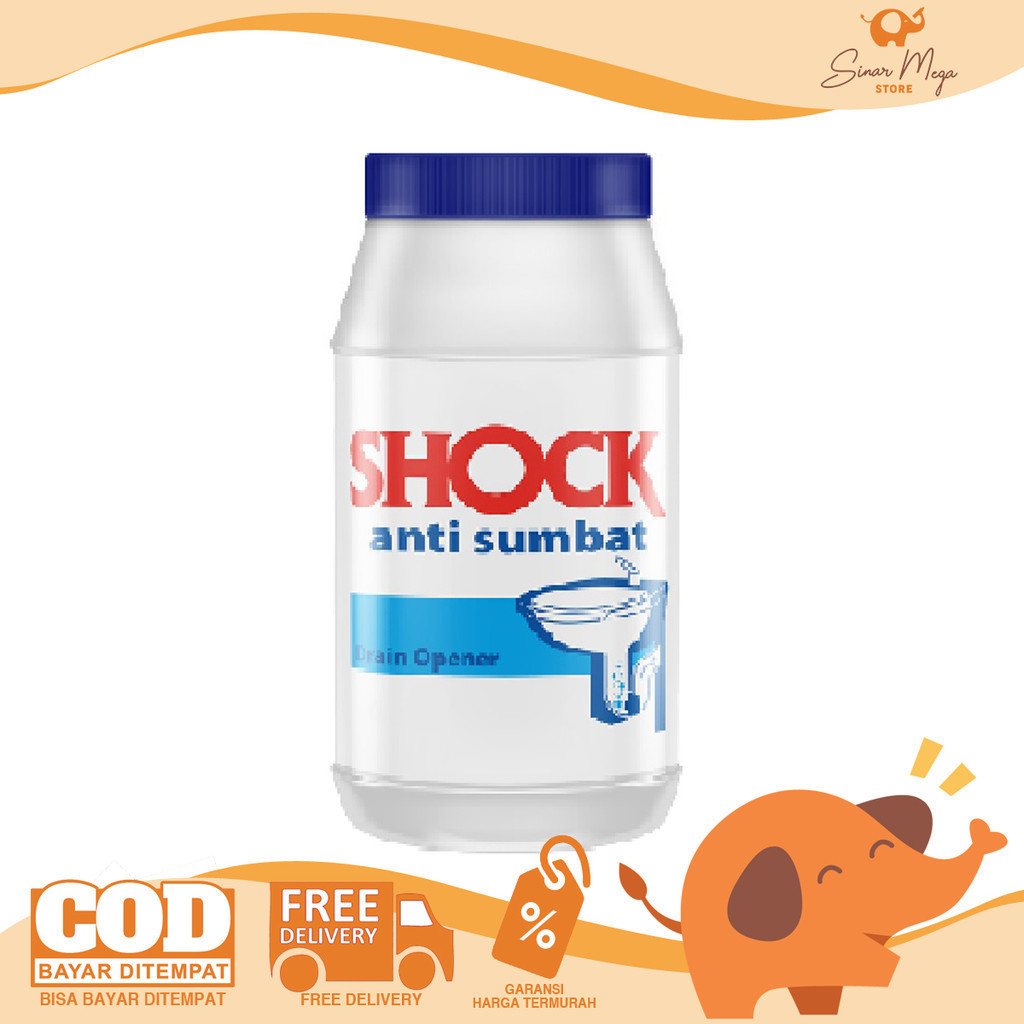 Jual SHOCK Serbuk Anti Sumbat Botol 350g Bubuk Pembersih Saluran ...