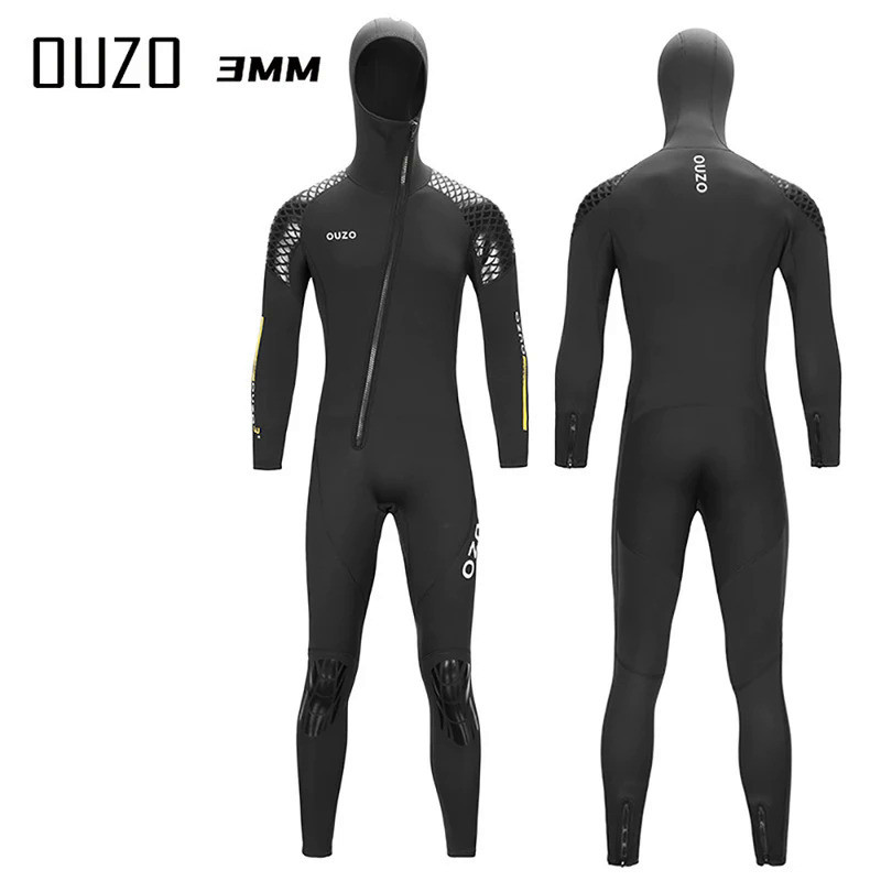 Jual 3mm Neoprene Wetsuit Men's One-piece Cold Proof Scuba Warm Diving ...