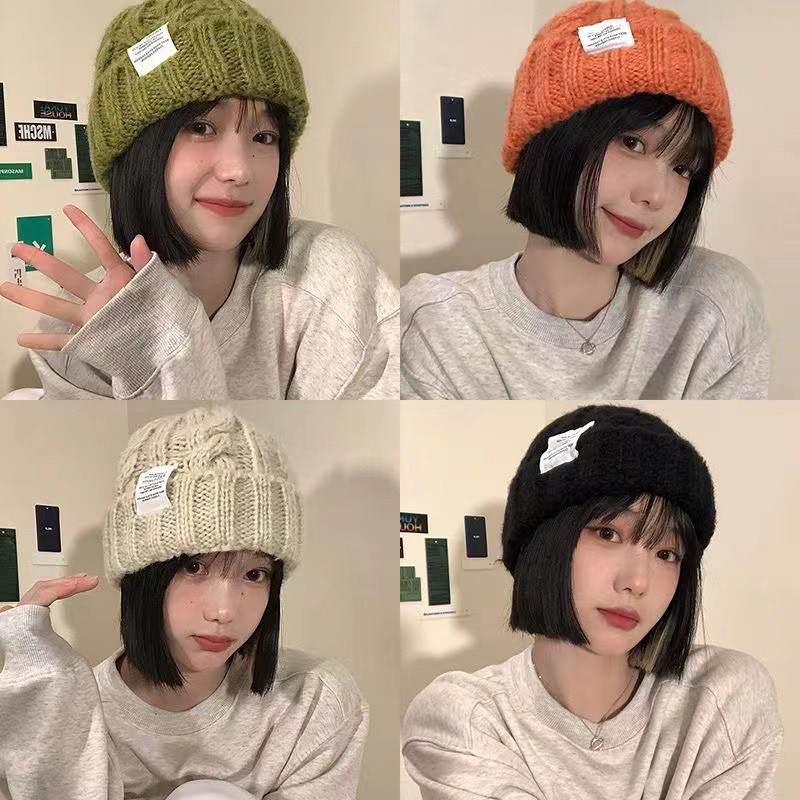 Jual Topi Kupluk Topi BARET RAJUT Topi Dewasa Knitted Hat Casual Korea ...