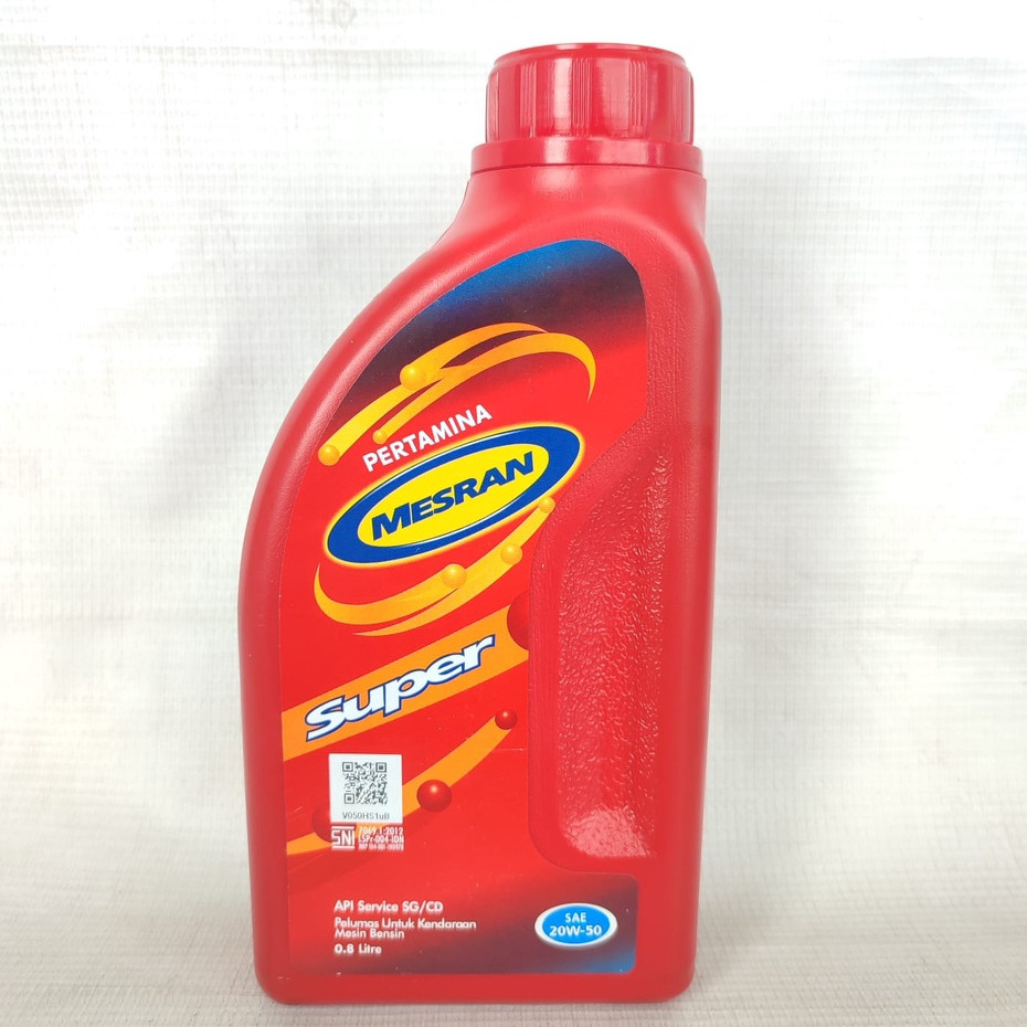 Jual pertamina OLI MESRAN SUPER PERTAMINA 20W-50 0.8 LITER 800 ml asli ...