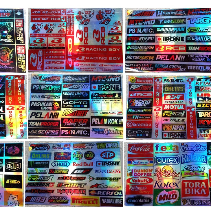 Jual Stiker Racing Stiker Balap Stiker Viral Stiker Helm STIKER MOTOR ...