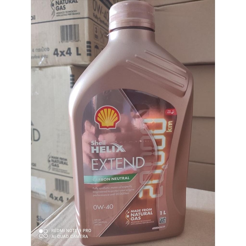 Jual Oli Mesin Mobil Shell Helix Extend 0W-40 SP Carbon Neutral 1 Liter ...