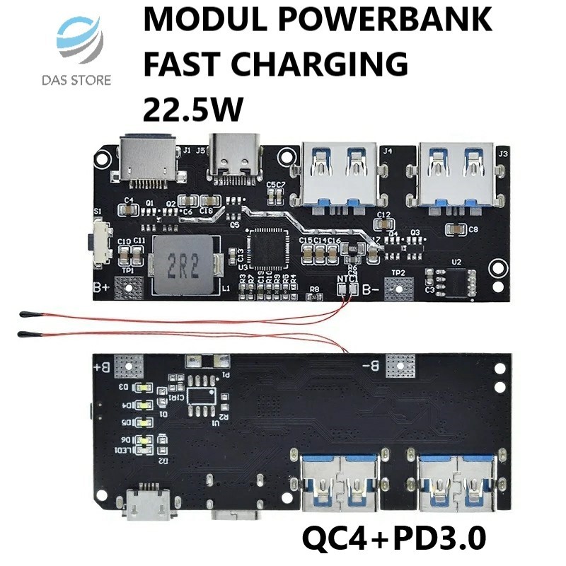 Jual modul powerbank fast charging 22.5w support PD QC 3.0 VOOC DIGITAL ...