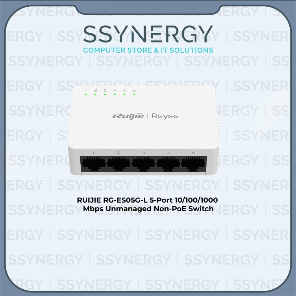 Jual Ruijie RG-ES05G-L 5 Port 10/100/1000 Mbps Unmanaged Non-PoE ...