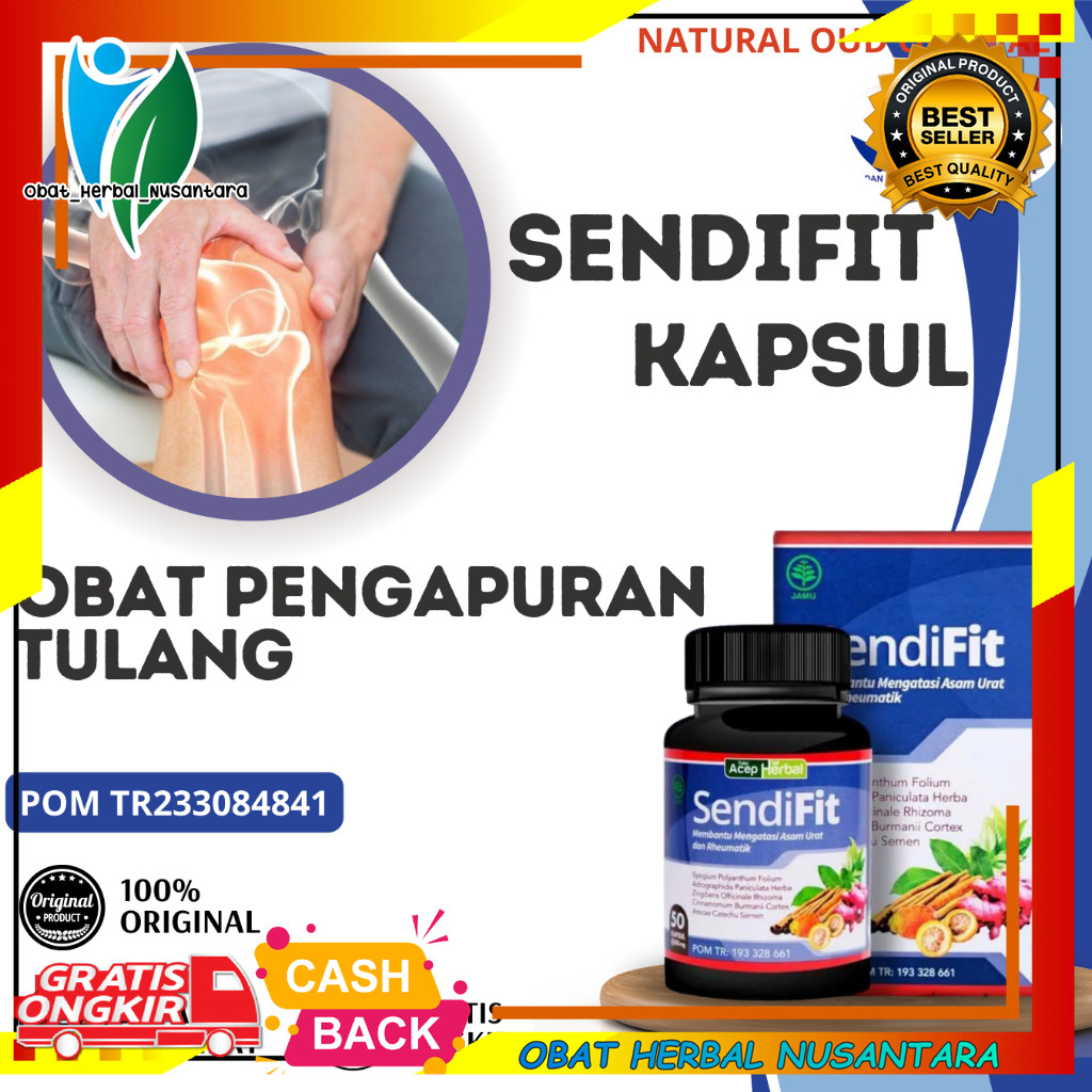 Jual Obat Sendi Lutut Sakit Pengapuran Tulang Lutut Bunyi Kopong Kaku ...